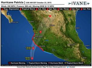 Patricia Is The Strongest Hurricane Ever Recorded - WordlessTech