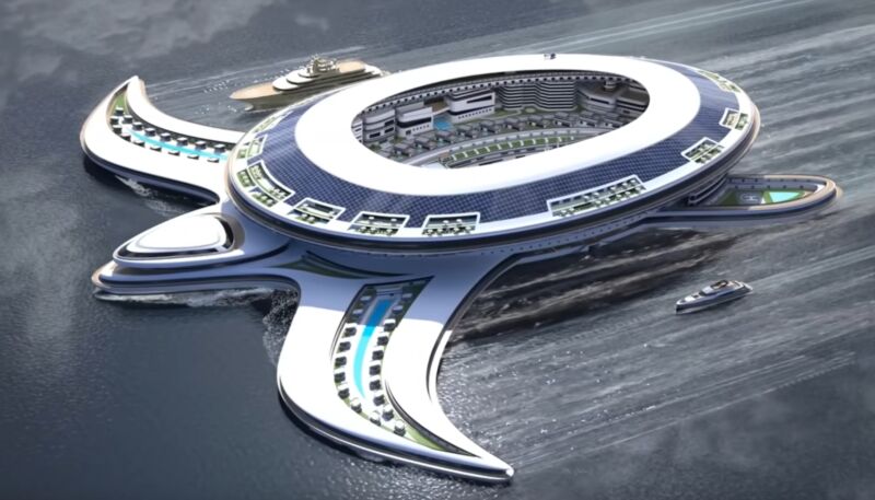 Pangeos Terayacht Giant Floating City - WordlessTech