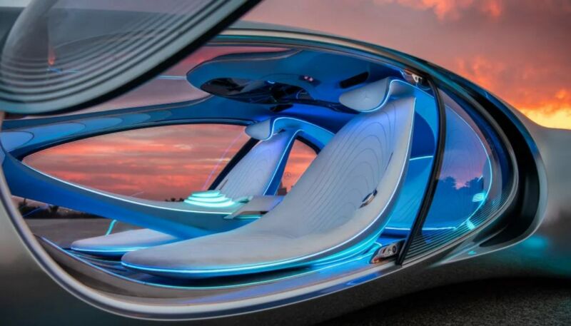 Driving The Mercedes Vision AVTR Concept - WordlessTech