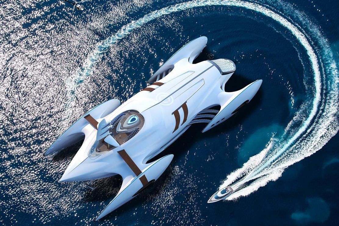 Andy Waugh Decadence Catamaran Concept - WordlessTech