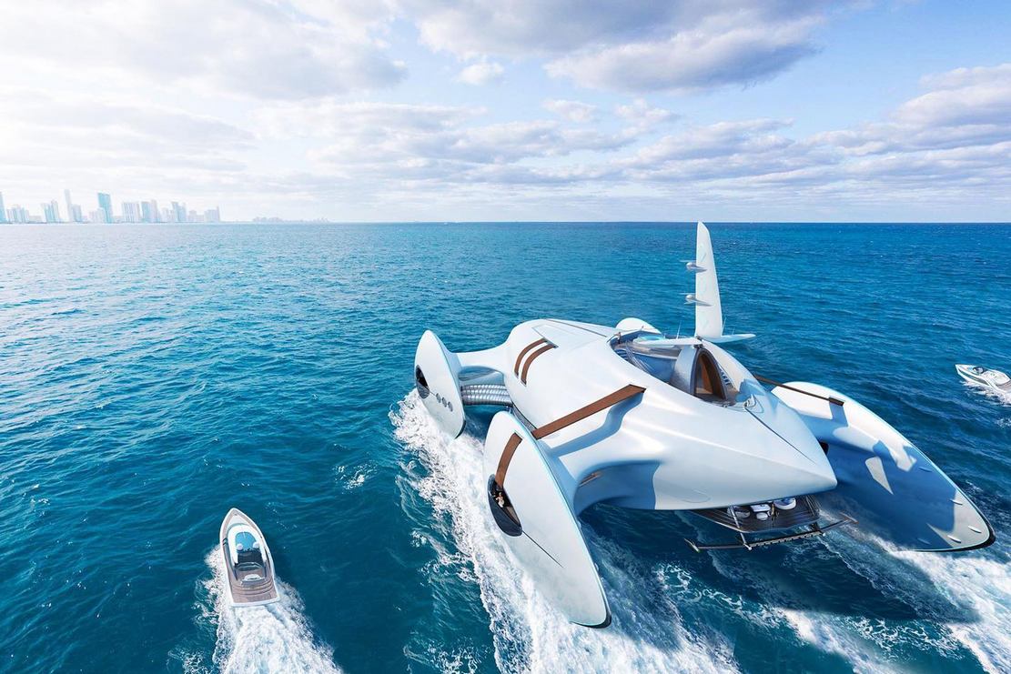 Andy Waugh Decadence Catamaran Concept - WordlessTech