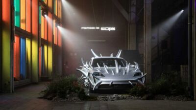 Spiky Porsche At Scopes Festival - WordlessTech
