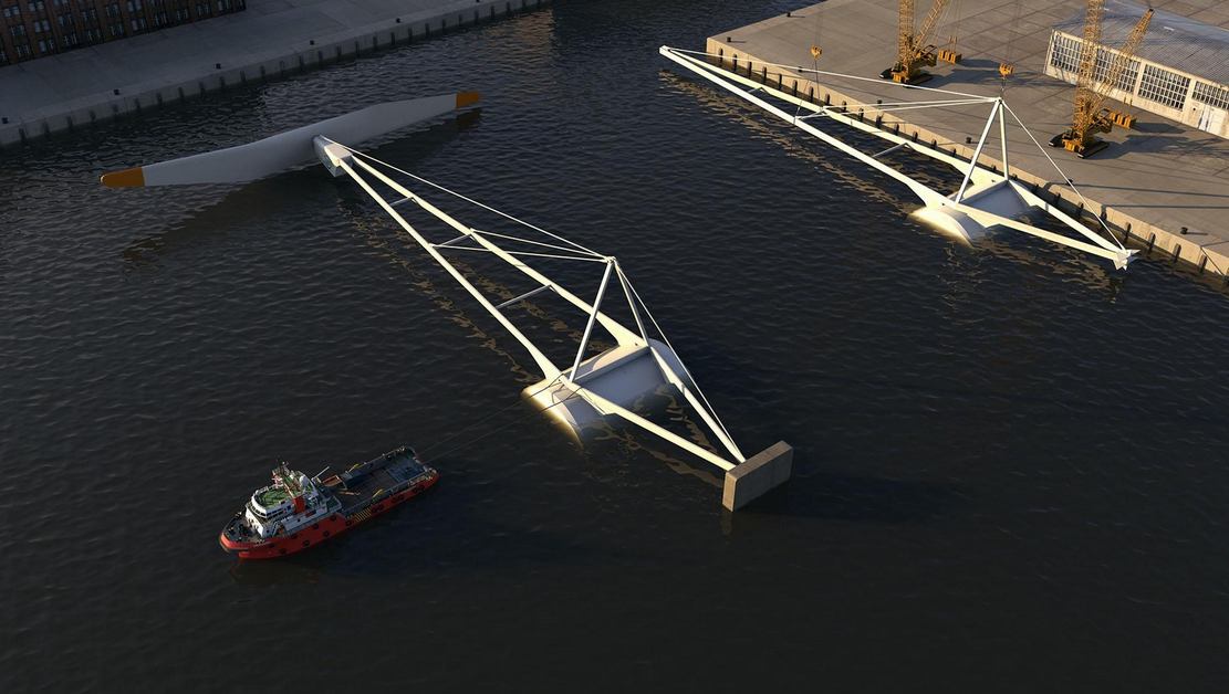 Single-bladed floating wind turbine | WordlessTech Single-bladed floating wind turbine | WordlessTech