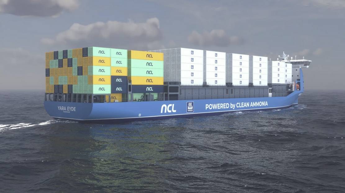 Worlds First Clean Ammonia Powered Container Vessel Wordlesstech