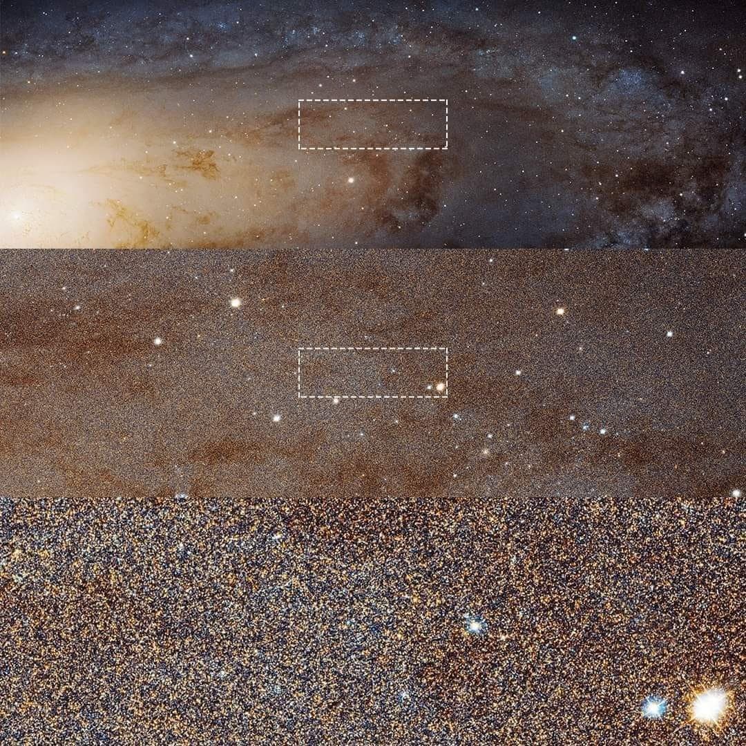 Billions Of Stars At The Center Of The Andromeda Galaxy - WordlessTech
