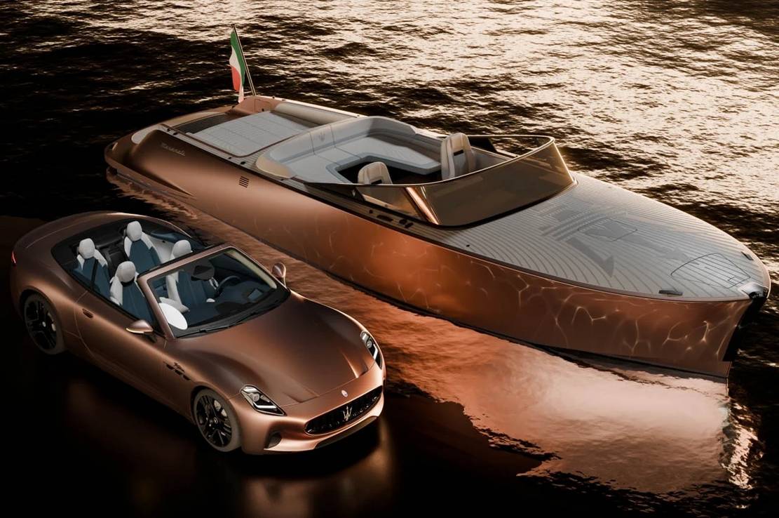 Maserati Tridente All-Electric Powerboat - WordlessTech