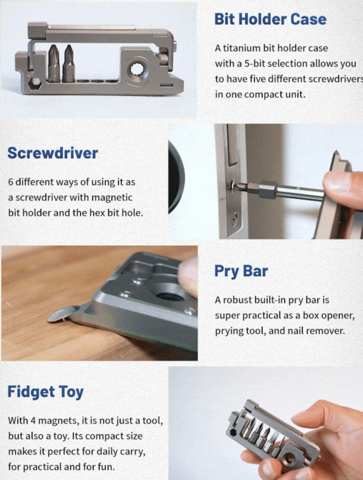 Ti-Mag V2 Titanium Magnetic Screwdriver - WordlessTech