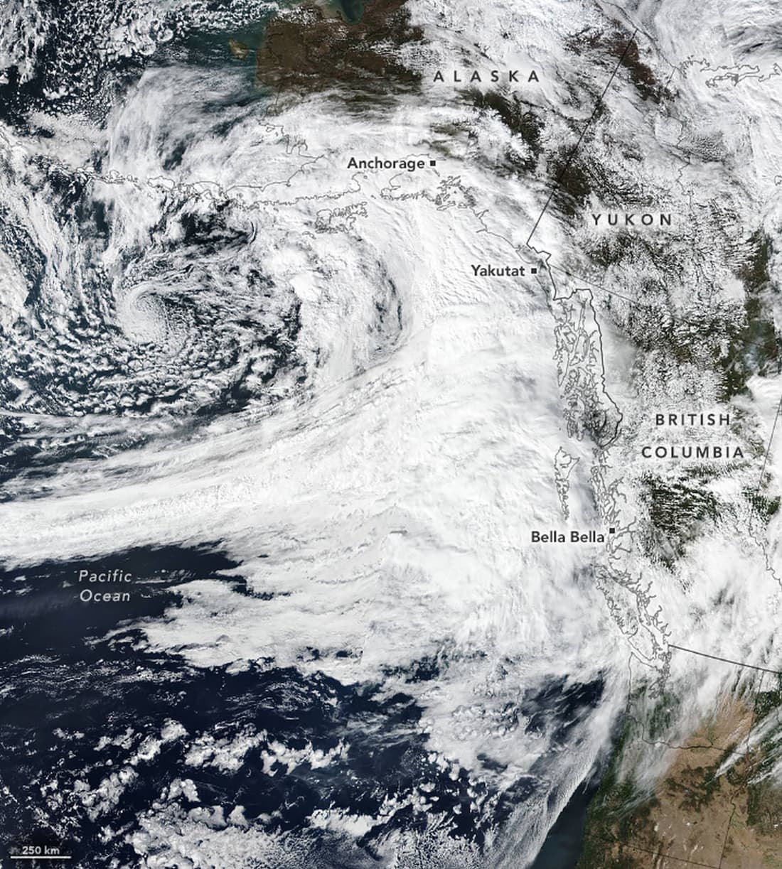 A Huge Atmospheric River Swept Through The Gulf Of Alaska - WordlessTech