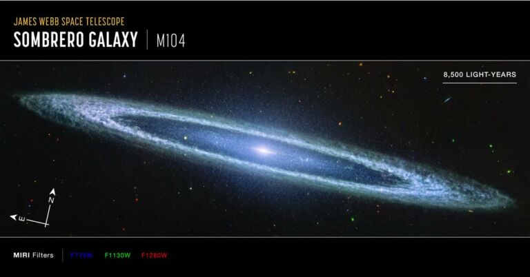 Stunning New Image Of Impressive 'Sombrero Galaxy' - WordlessTech