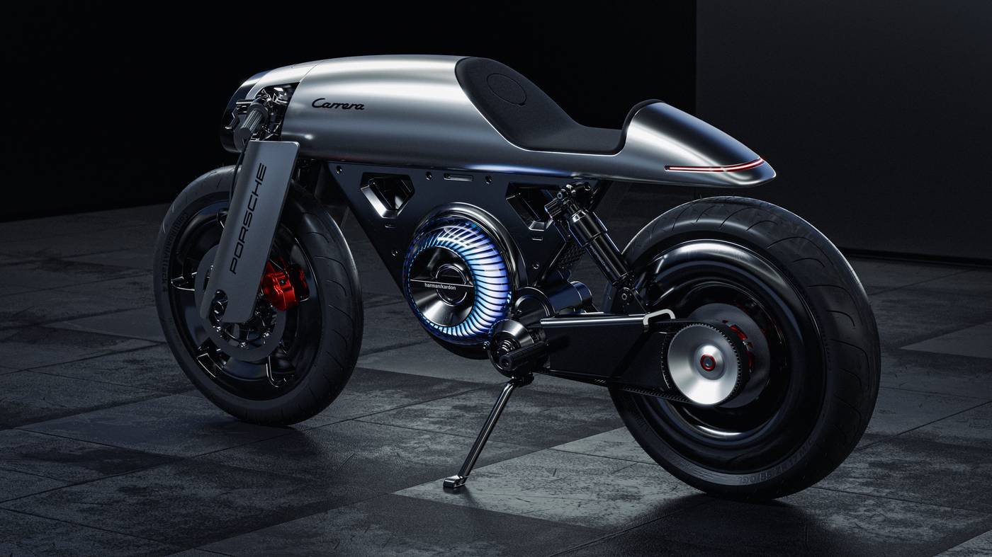 Porsche Café Racer Electric Motorcycle - WordlessTech