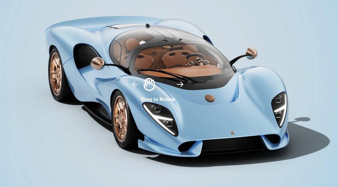 De Tomaso P72 Production-Ready Model - WordlessTech