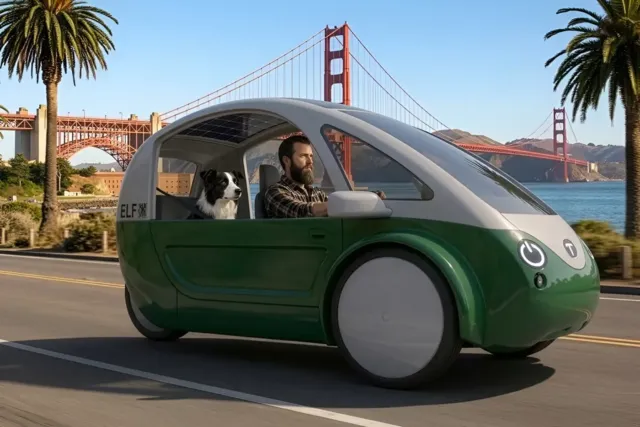 The ELF 3.0 Pedal-and-Solar-Powered Vehicle - WordlessTech